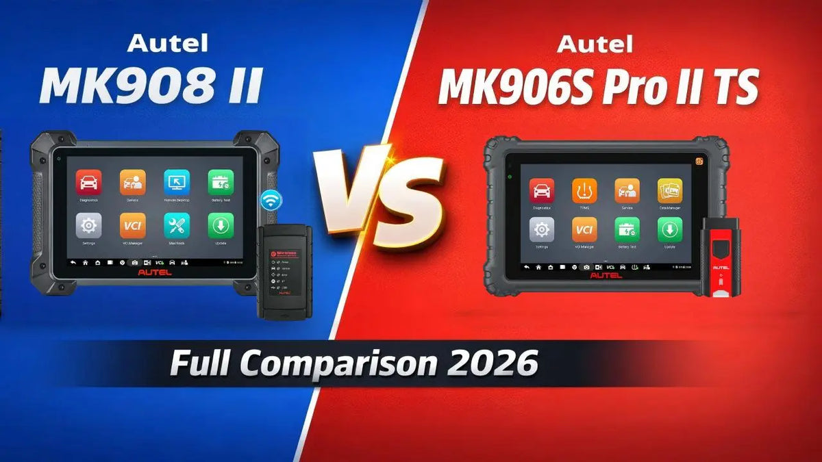 Autel MK908 II vs MK906S Pro II TS Full Comparison 2026 — obdprice