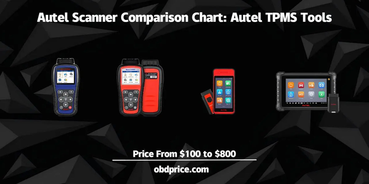 Autel Scanner Comparison Chart: Autel TPMS Tools 2025 Guide — obdprice