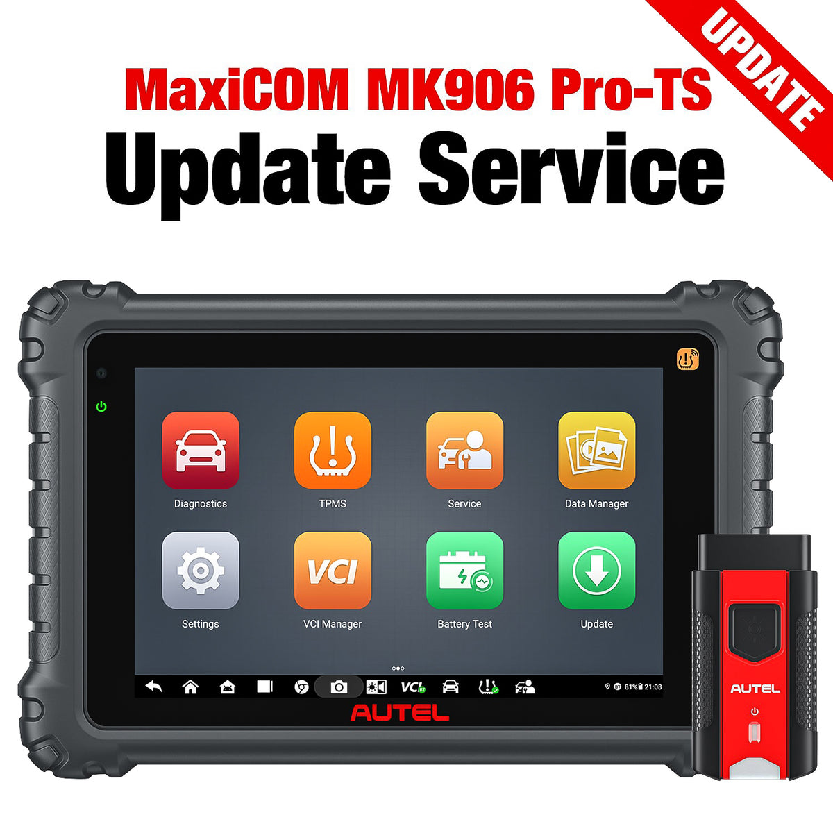 Autel MaxiCOM MK906 Pro-TS One Year Software Update Service — obdprice
