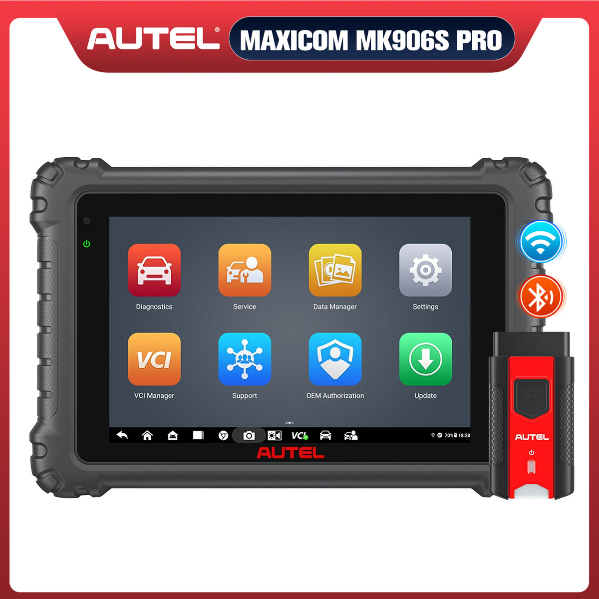 Autel MaxiCOM MK906S PRO Scanner Upgraded of MS906 Pro/MK906BT/MK906 ...
