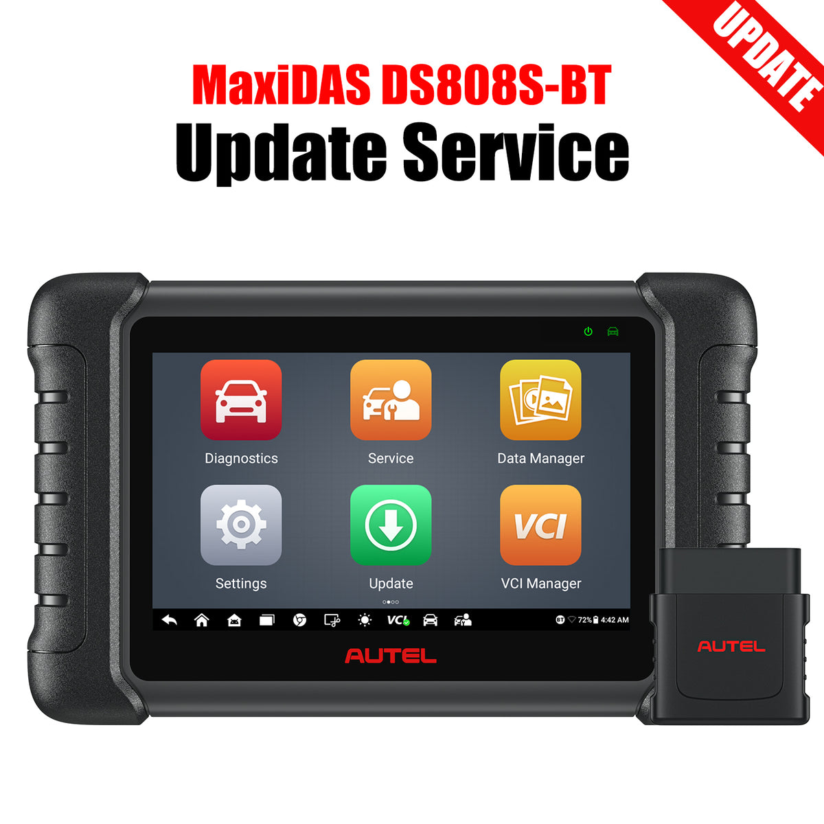 Autel MaxiDAS DS808S-BT One Year Software Update Service — obdprice