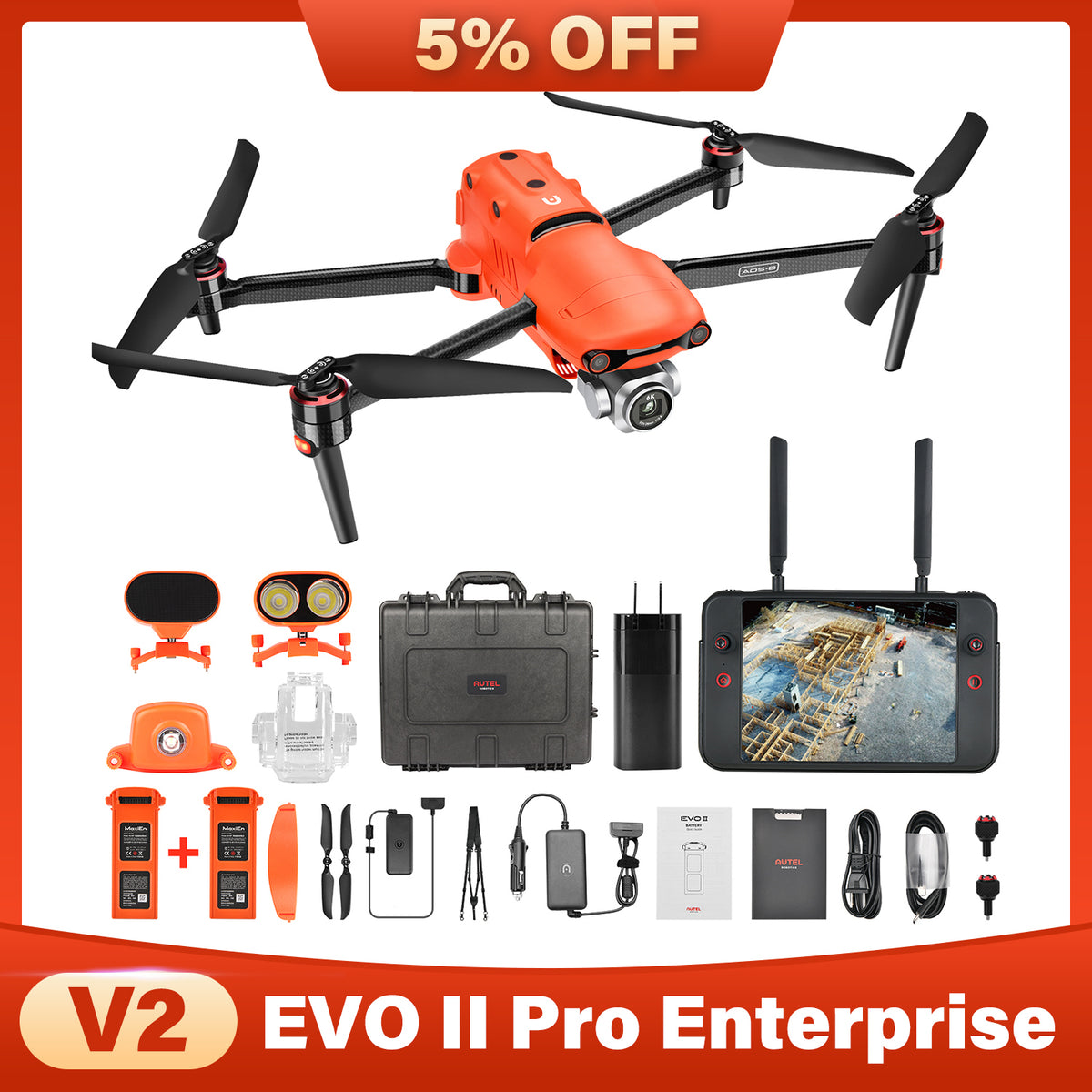 【Auto 5% OFF】Autel EVO II Pro Enterprise 6K Drone [V2] — obdprice